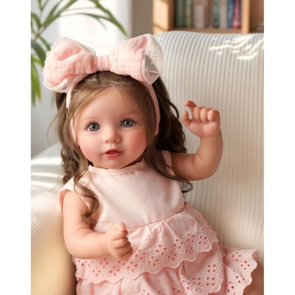 Toys | Lifelike Reborn Baby Dolls Dara 2 Inch Realistic Brown Hair Girl ...